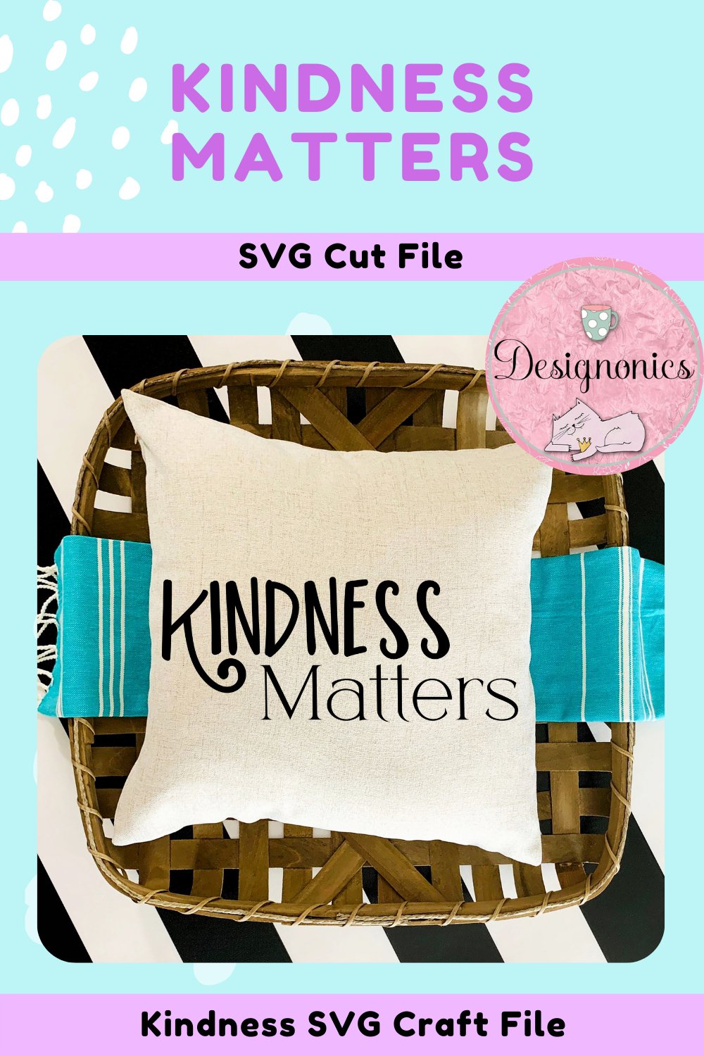 Kindness Matters Motivating Inspirational Quote SVG