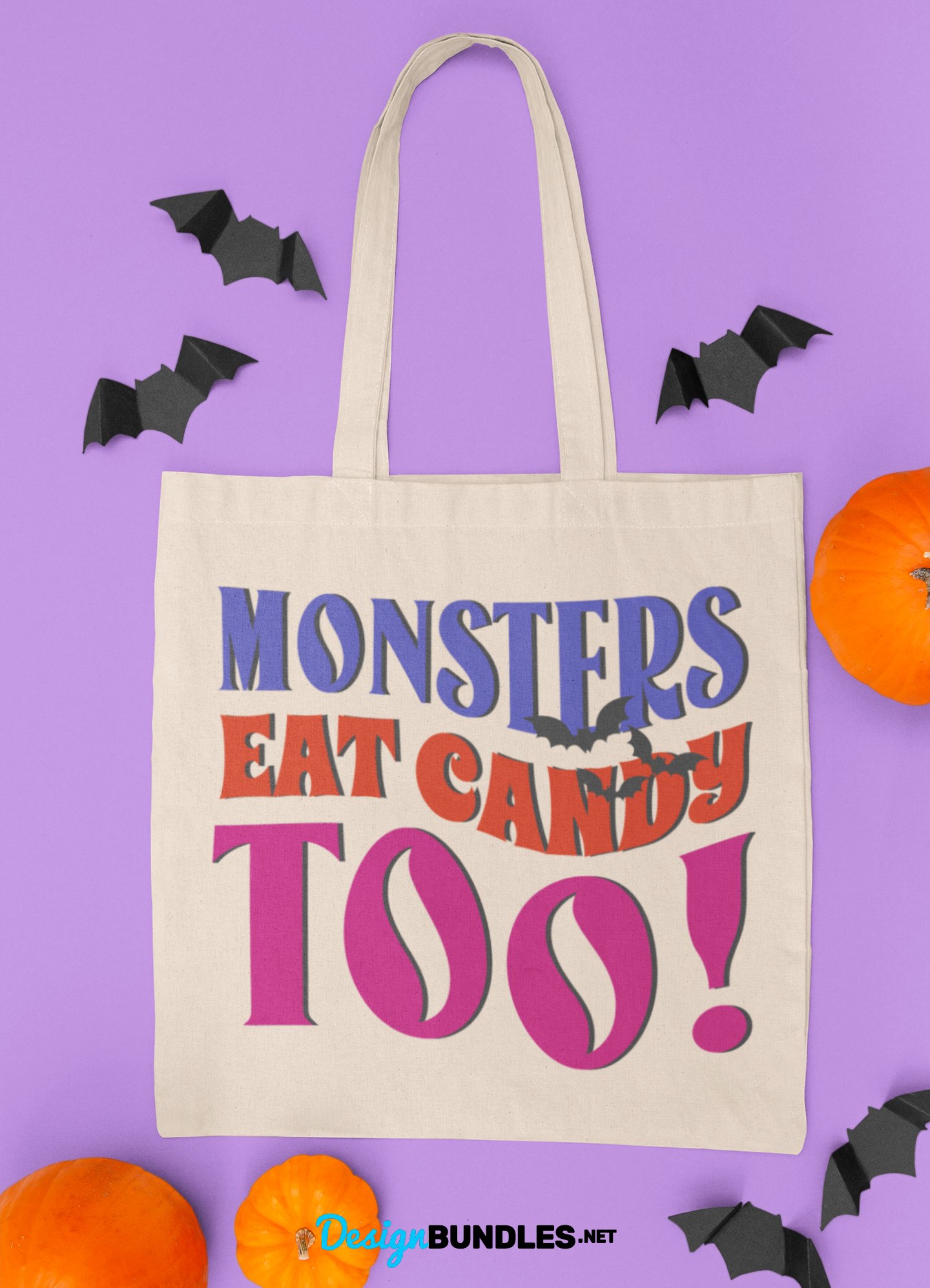 Monsters eat candy too sublimation | Halloween PNG design