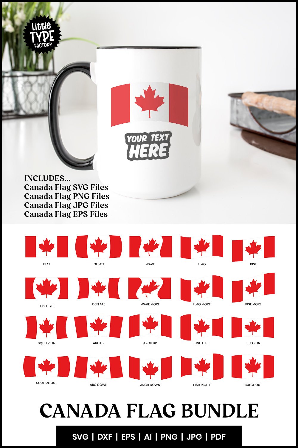 CANADA FLAG PNG BUNDLE | Canadian Flag SVGs