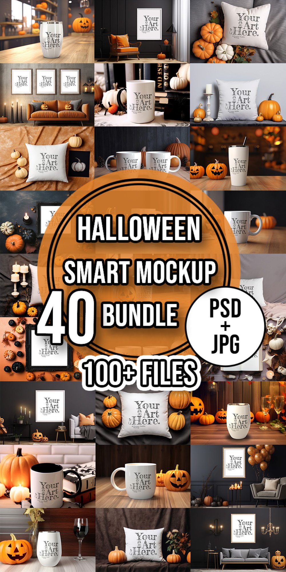 Fall & Halloween Smart Mockup BIG BUNDLES