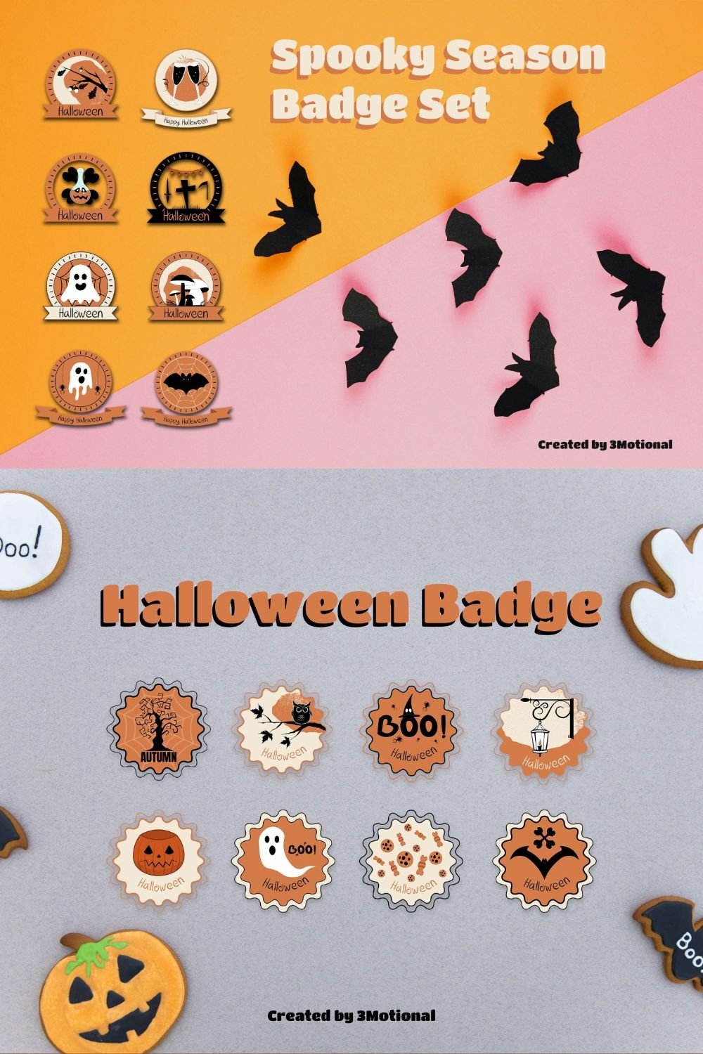 80 Spooky Season Badge Set