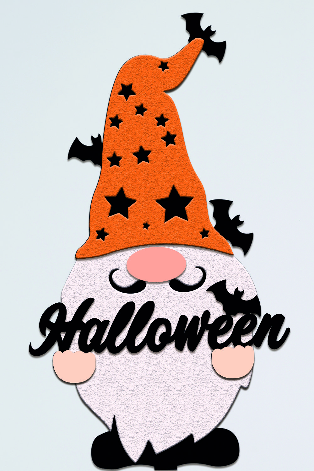 Gnome Halloween Cut Template