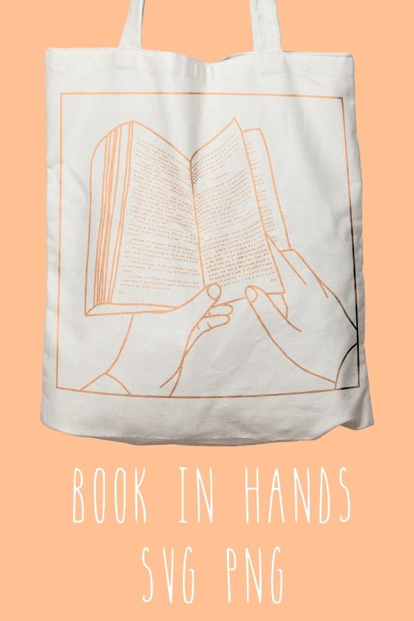 Book in hands svg png illustration