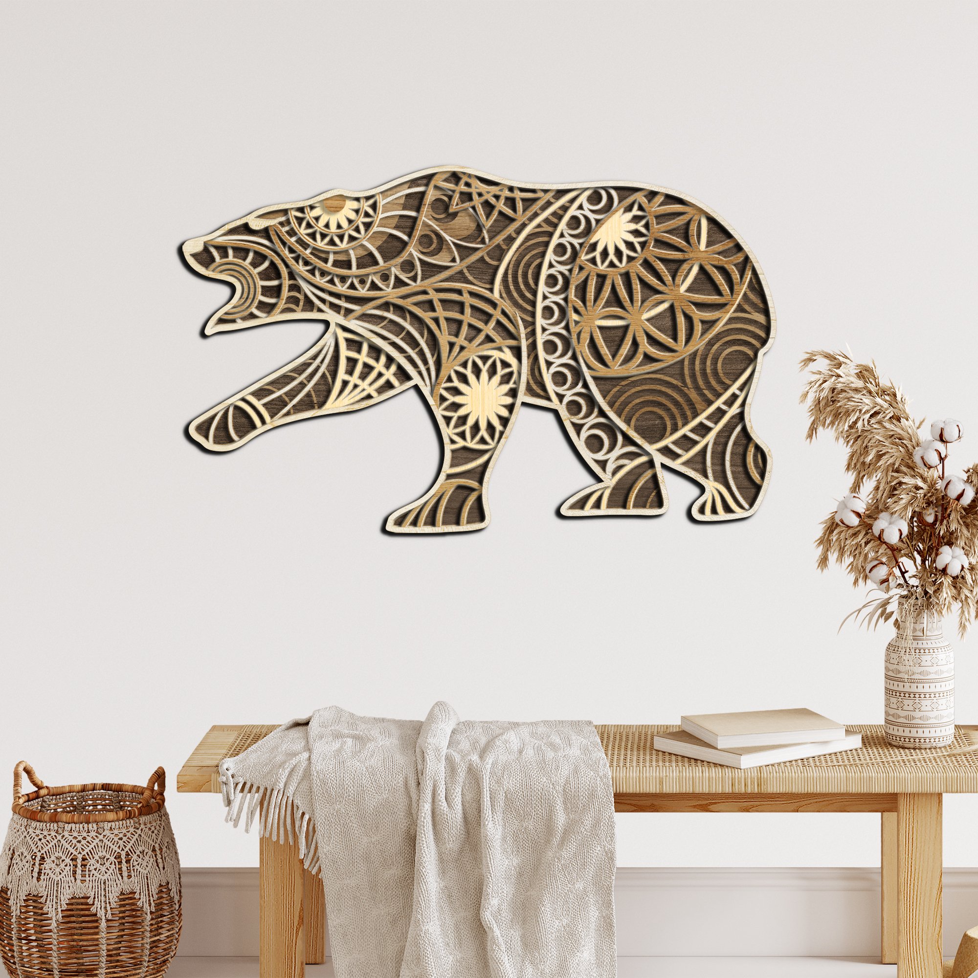 Crafts Bear Multilayer Laser Cut File for Laser Engraving