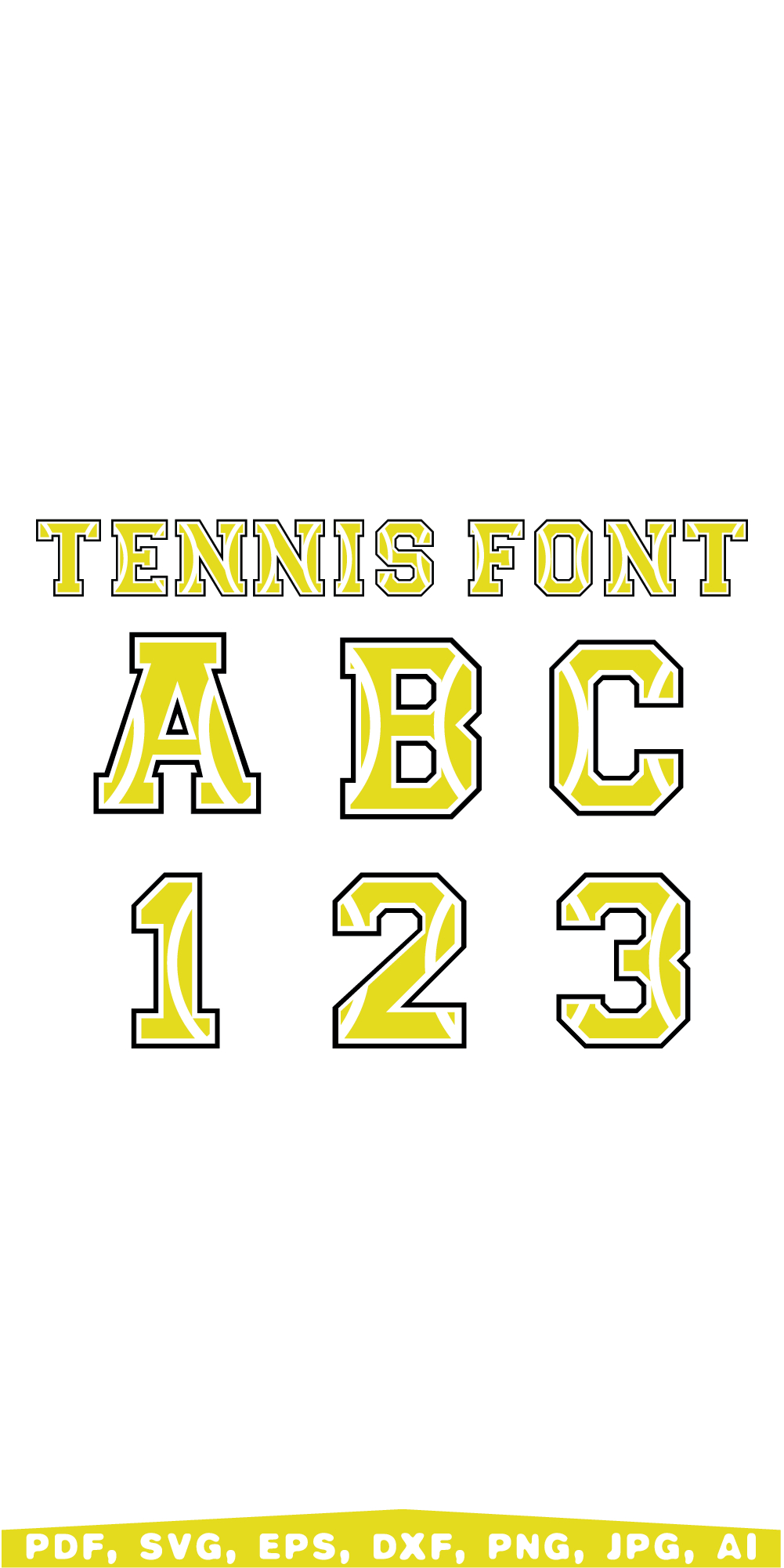 Tennis svg, Tennis font svg, Tennis alphabet svg (5469950)