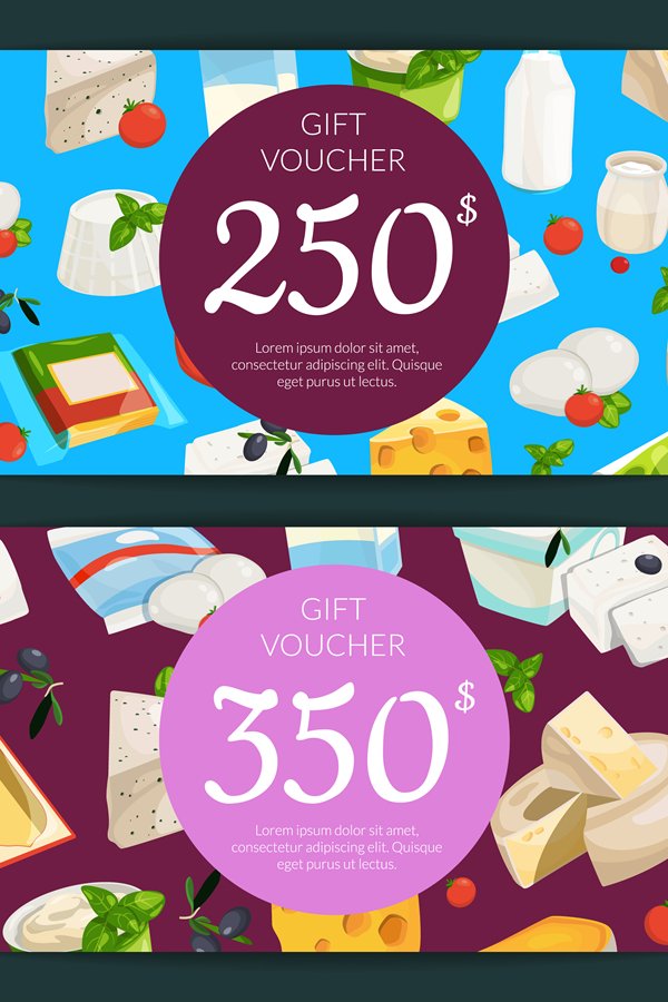 Vector cartoon dairy and cheese products discount (873342)