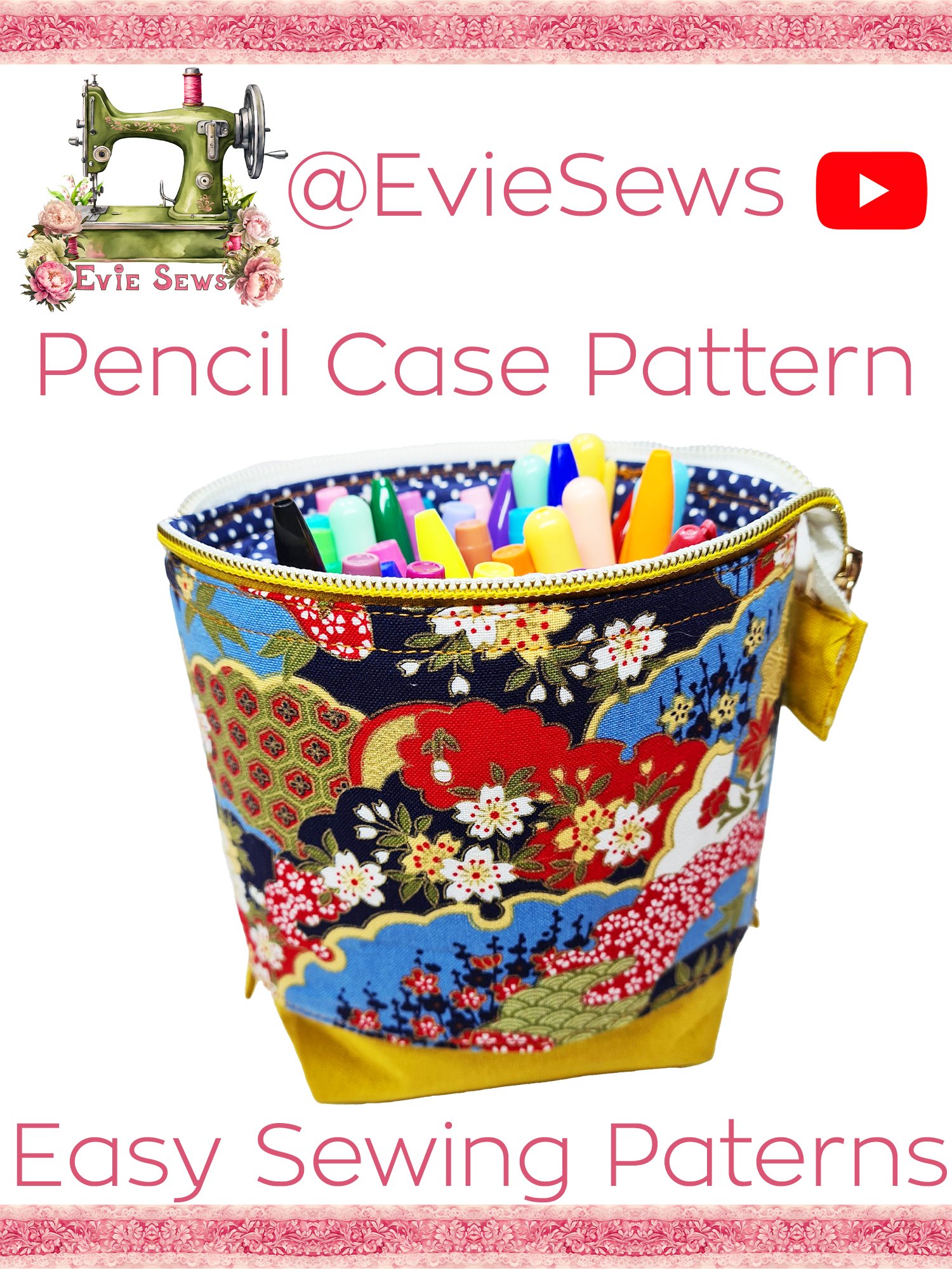 Invisible Zipper Scrunchie,sewing pattern,hair accessory,PDF