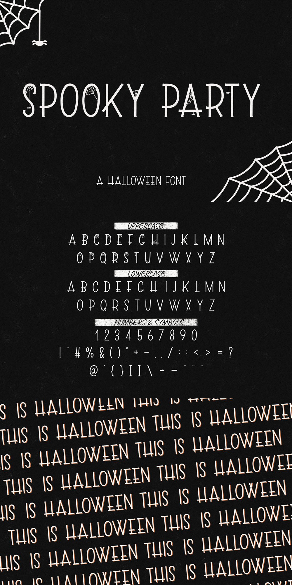 Spooky Party - a cute Halloween font