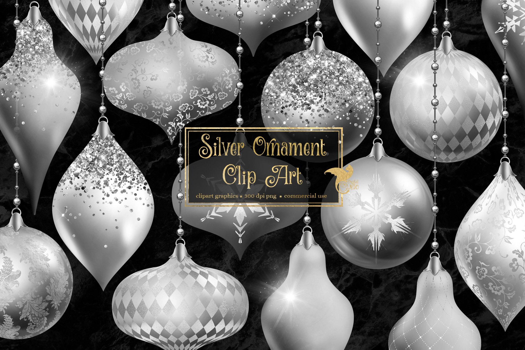 Silver Ornament Clipart