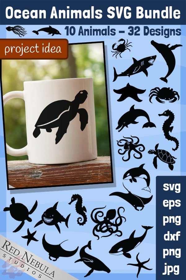 Ocean Animals SVG Bundle | 32 Designs of 10 (1166668)