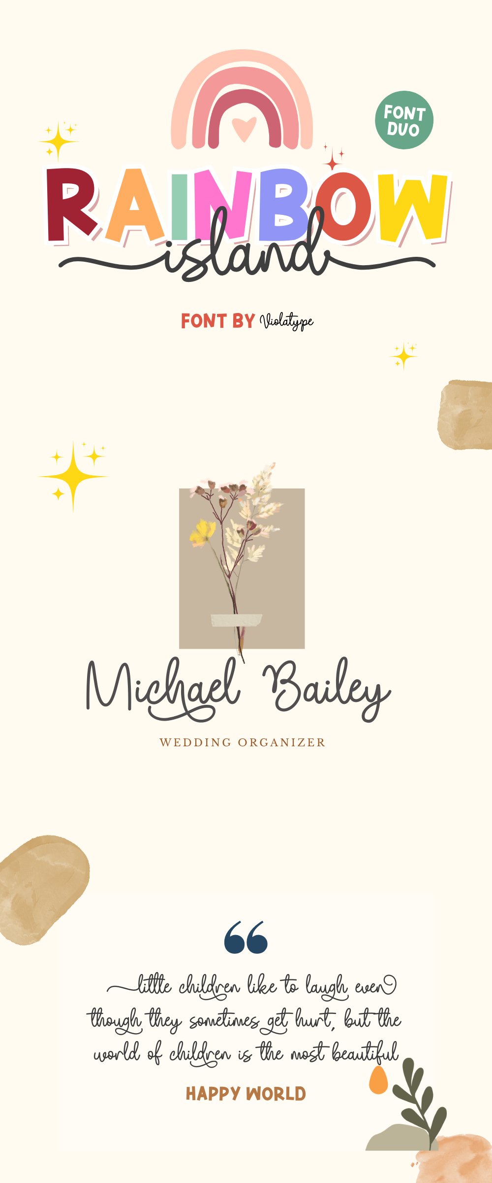 Rainbow Island - Font Duo