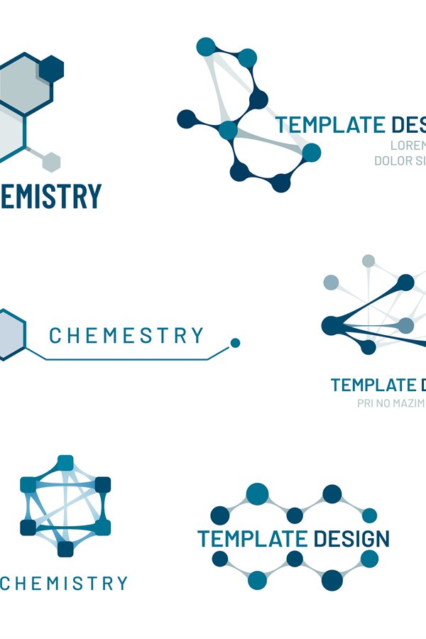 Hexagonal molecule badge. Molecular structure (1007223)