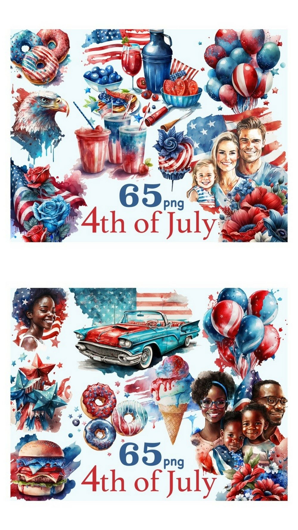 4th of July Clipart Bundle | Patriotic Graphics Collection