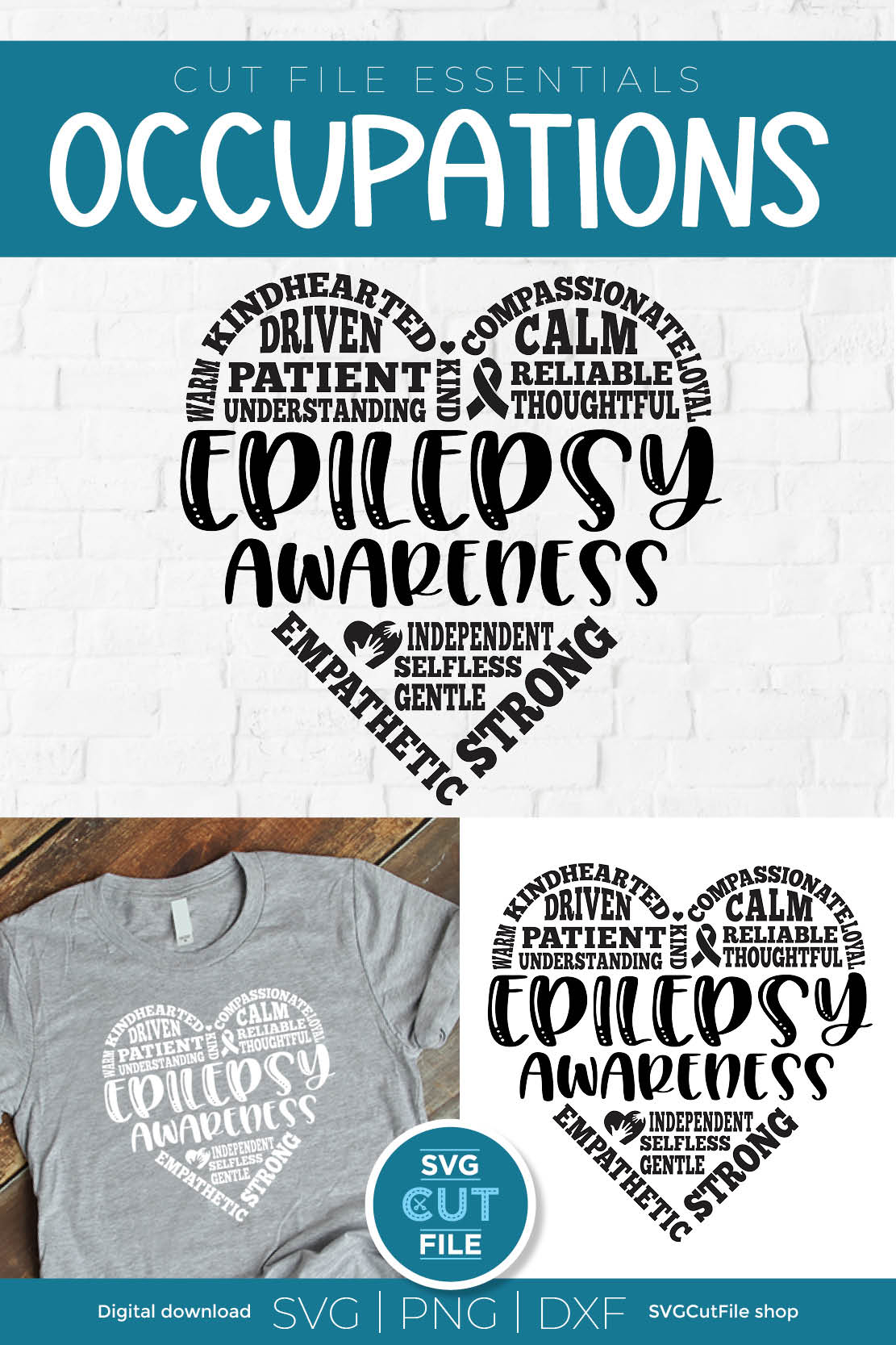 Epilepsy svg for Cricut or Silhouette crafters