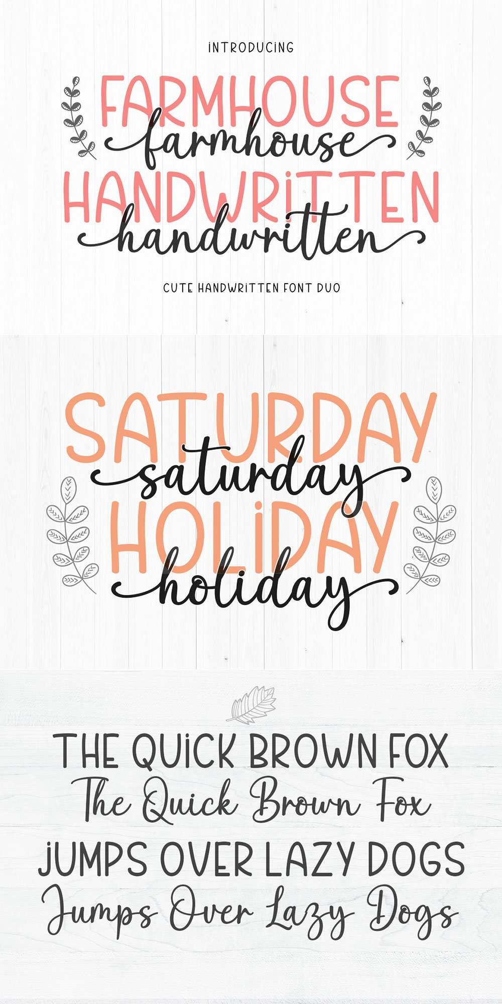 Farmhouse Handwritten Font Duo | 62 Style