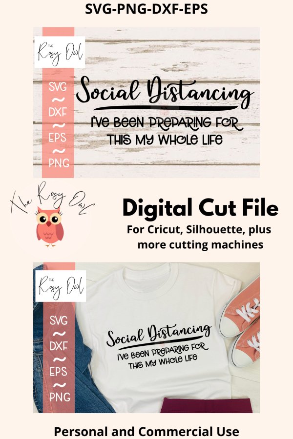 Social Distancing My Whole Life SVG | Funny Pandemic