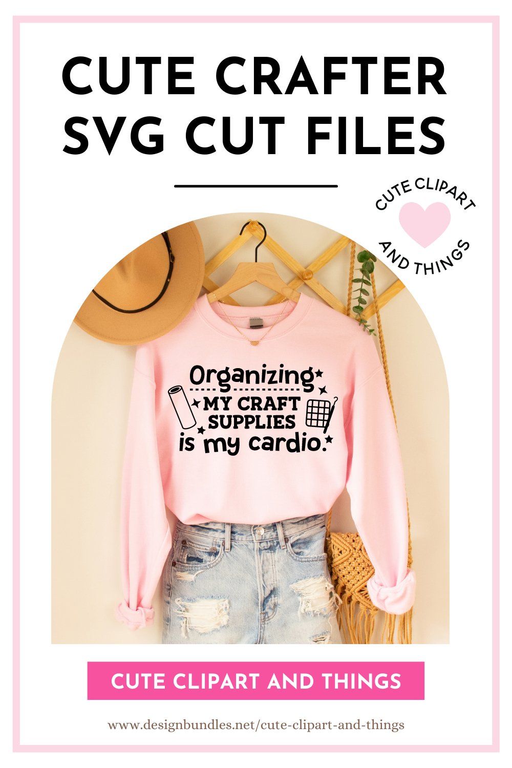 Crafter SVG - Organizing My Craft Supplies Is My Cardio SVG