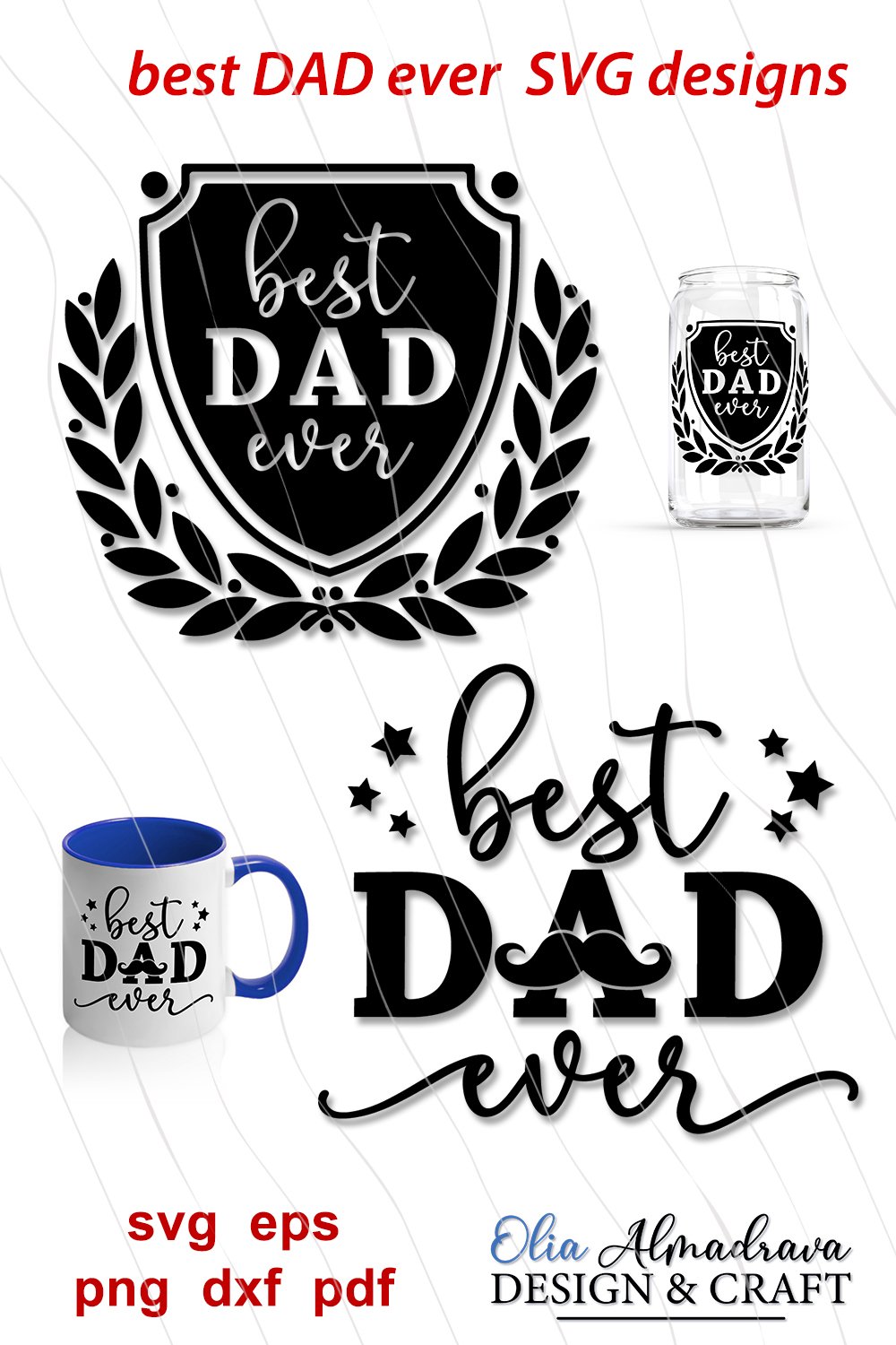 Best Dad Ever Svg| Happy Fathers Day Svg Bundle| Dad Life