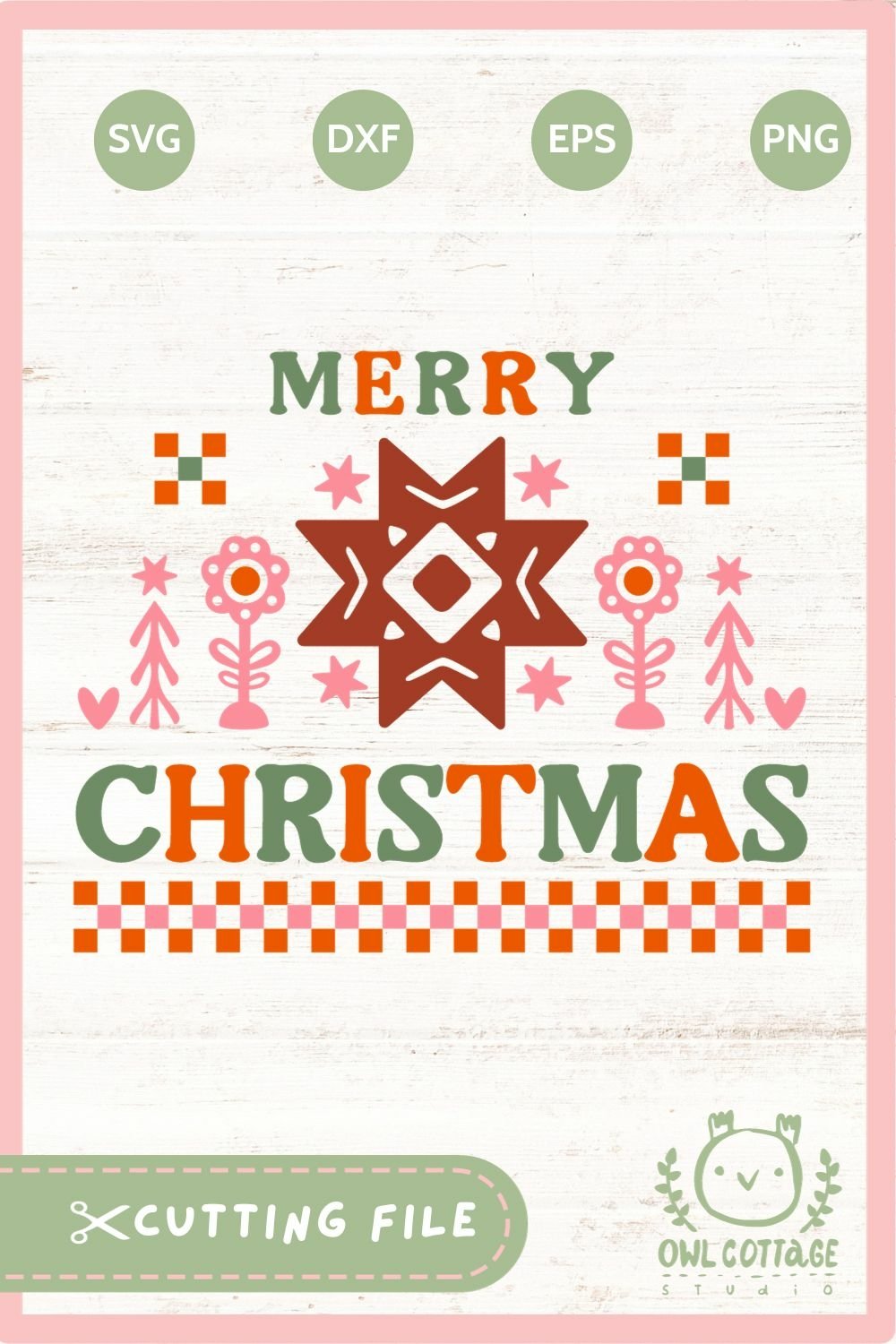 Nordic Star SVG | Scandinavian Clipart. Merry Christmas SVG