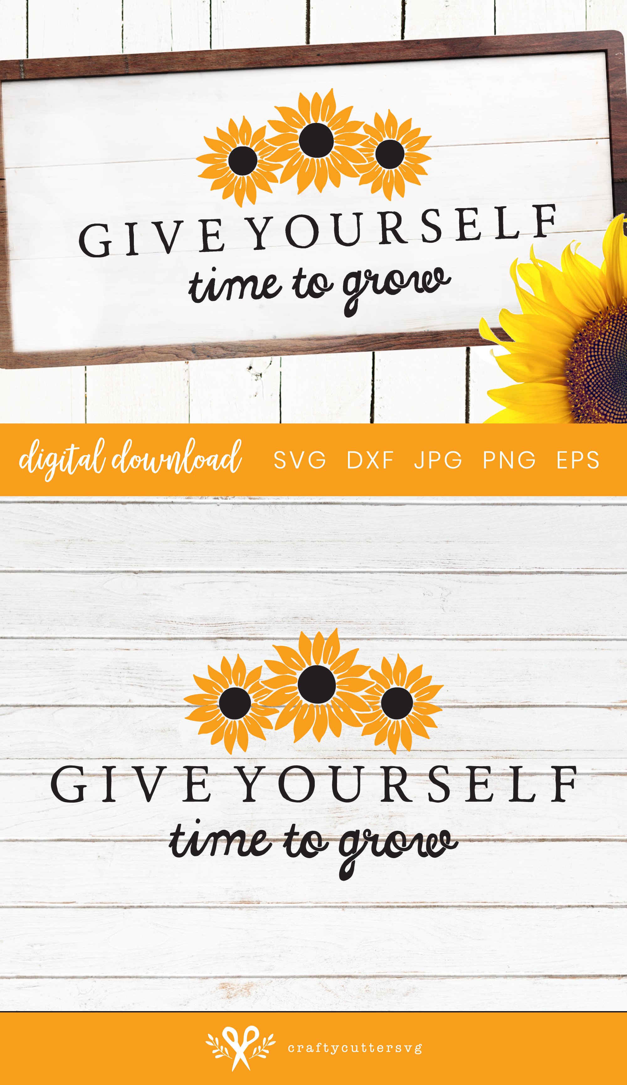 Sunflower Svg | Sunflower Farmhouse Sign Cut File (602888)