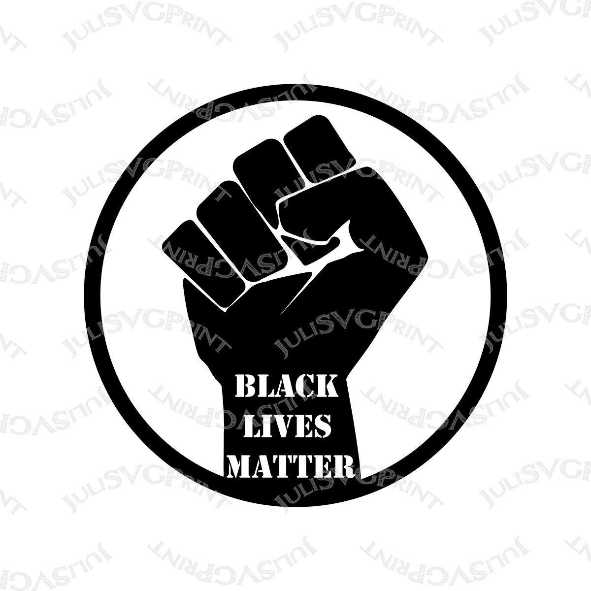Black fist svg Black lives matter png Blm Raised clipart