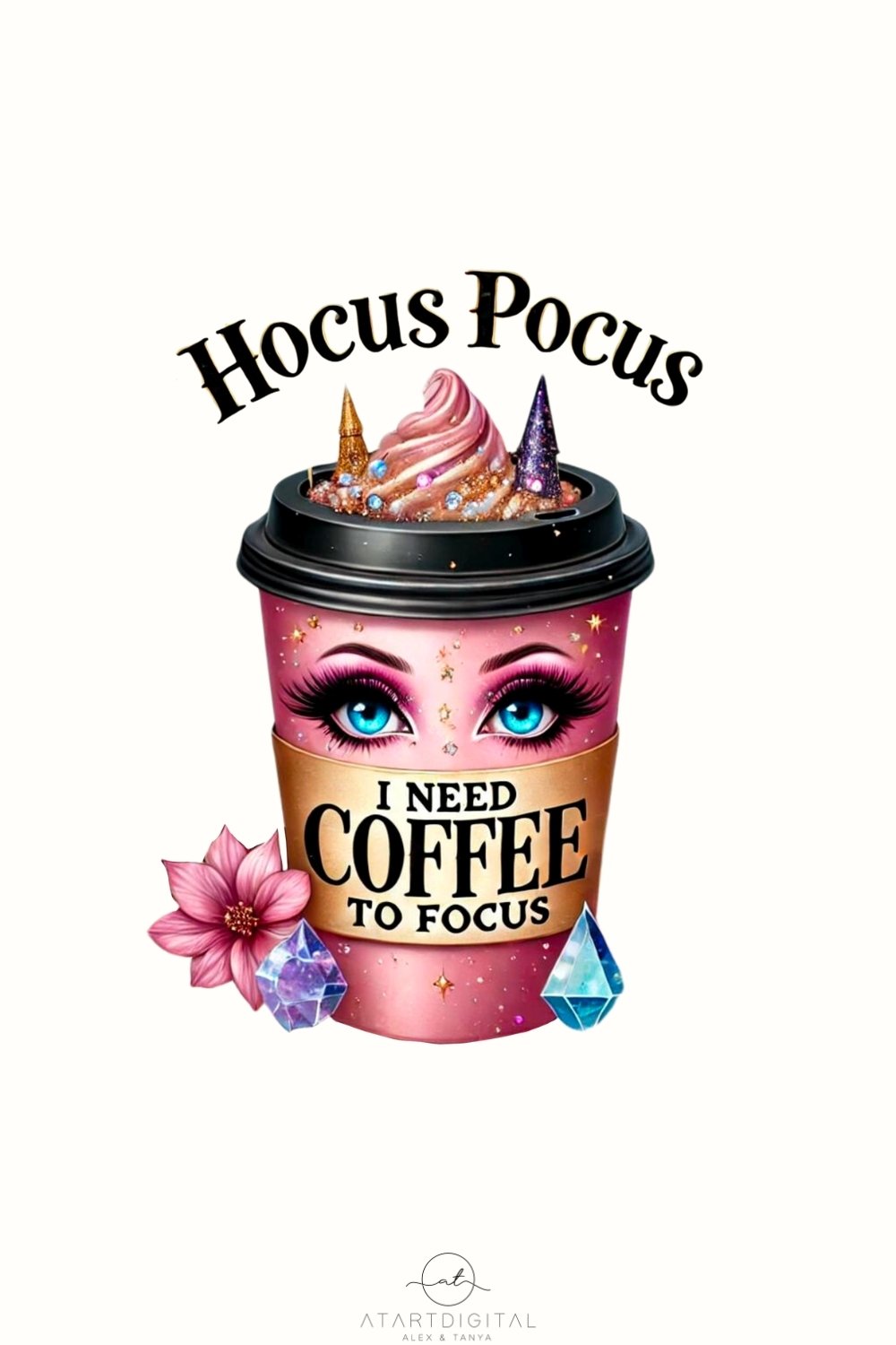 Hocus Pocus I Need Coffee To Focus PNG, Halloween (4570784)