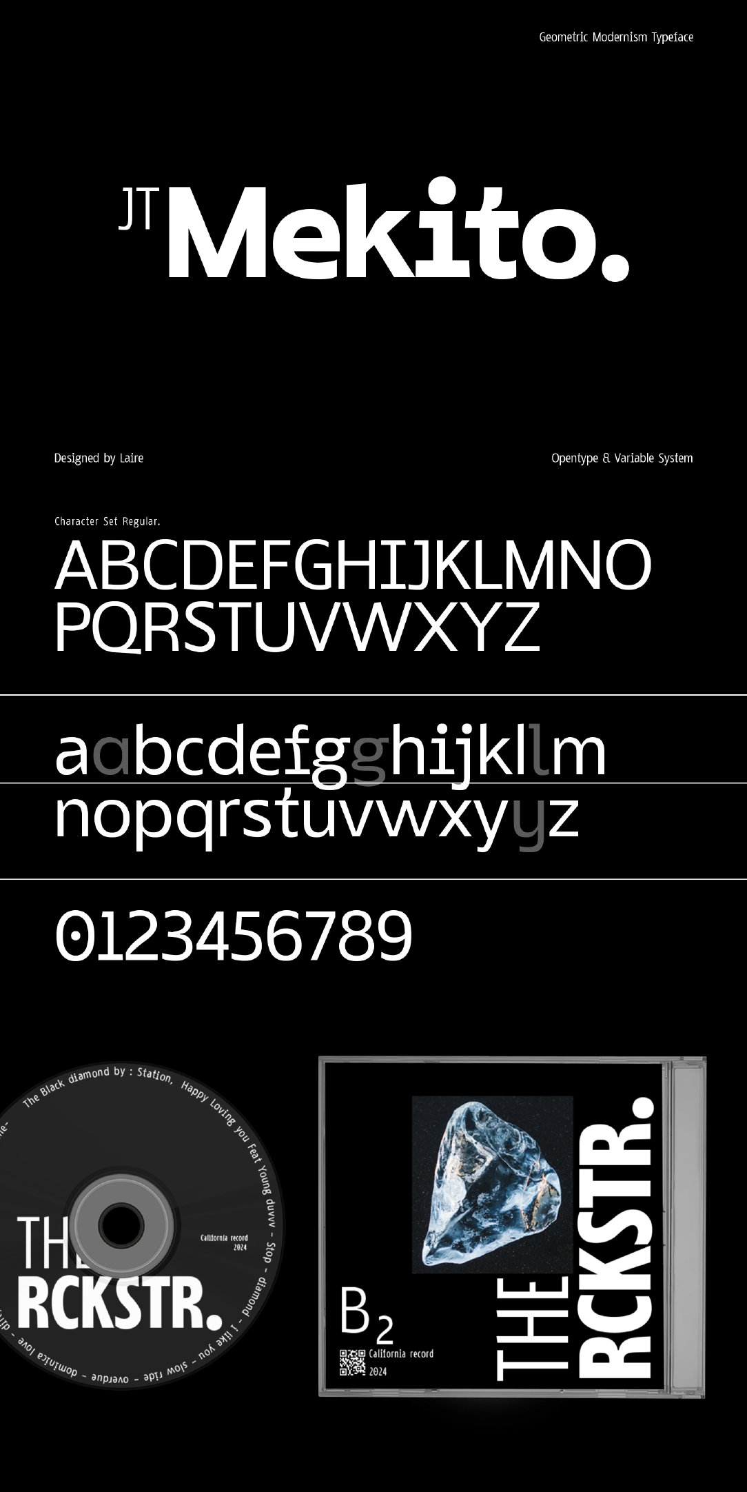 JT Mekito | Geometric Modernism Font
