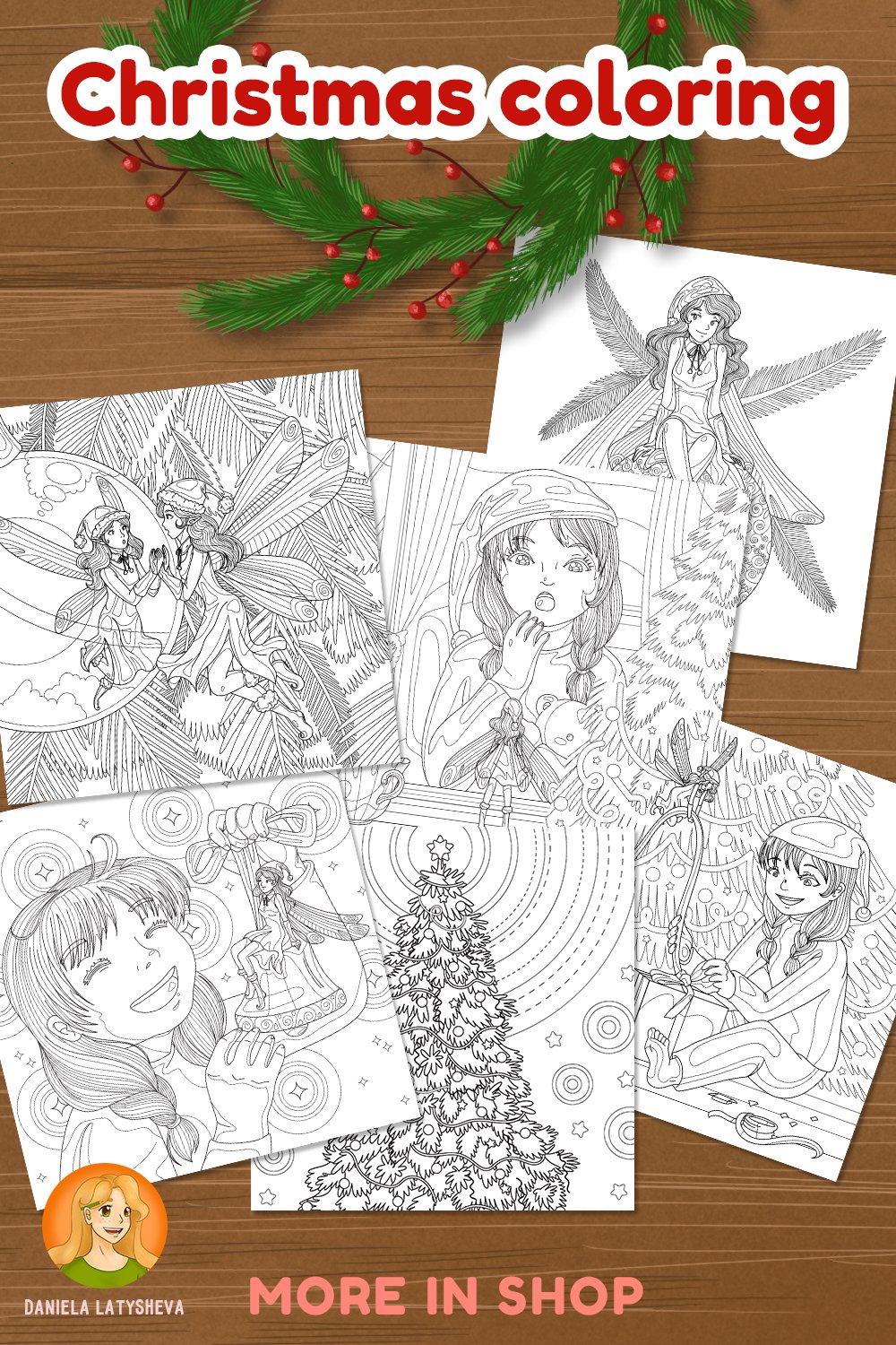 Christmas coloring pages |Winter coloring book for print