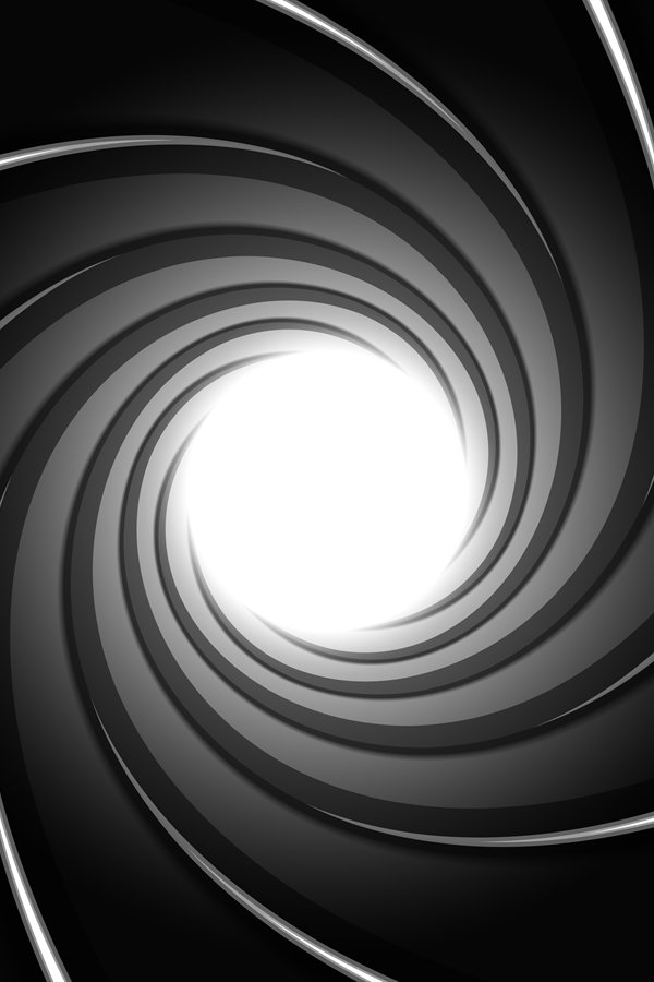 Inside gun barrel background