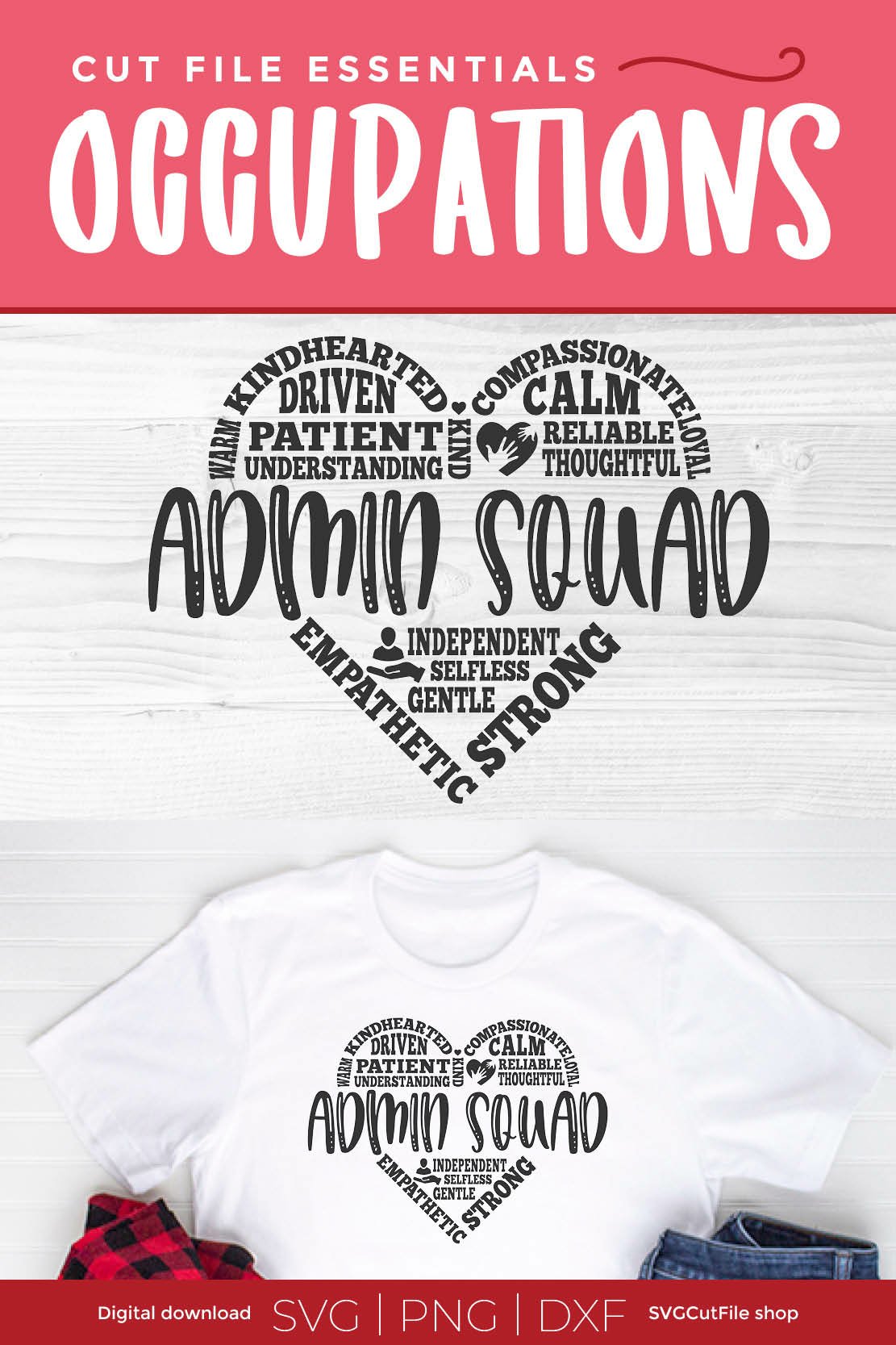 Admin Squad Svg - Great for Administrative Assistants