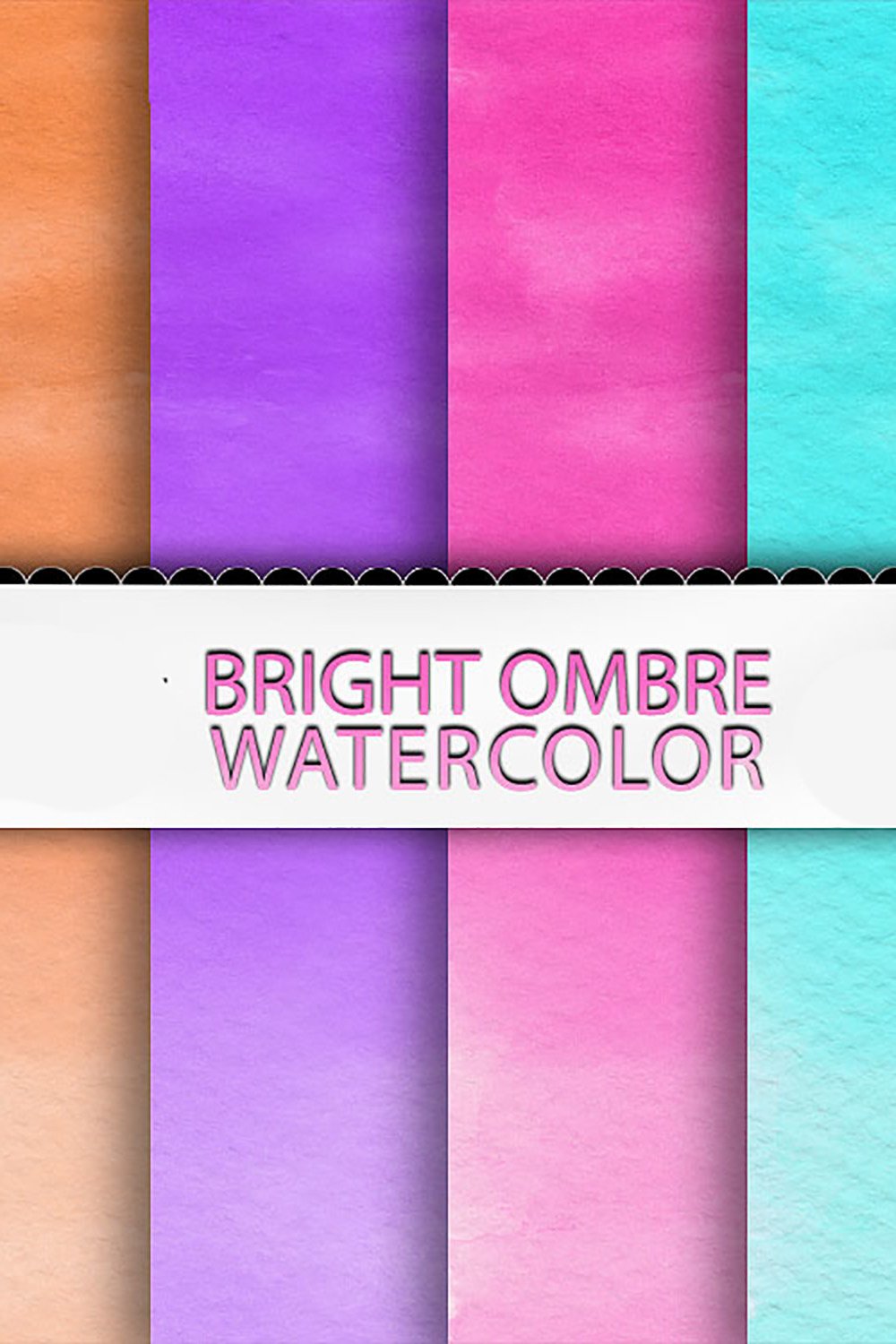 WATERCOLOR BRIGHT OMBRE digital paper pack