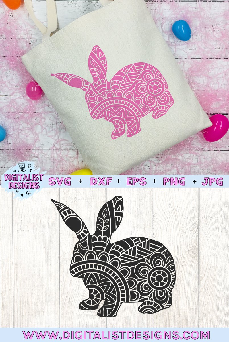 Easter Bunny SVG | Zentangle SVG |Rabbit SVG