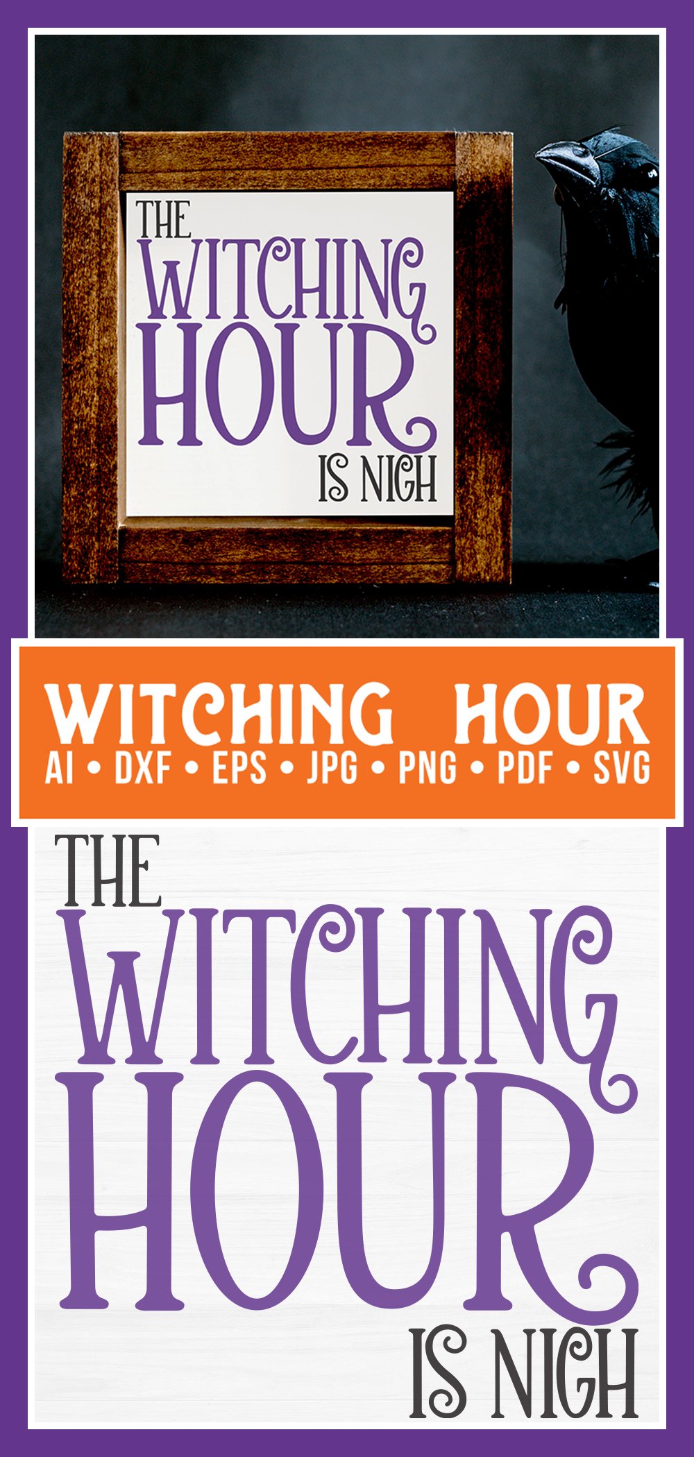 Witching Hour sign svg