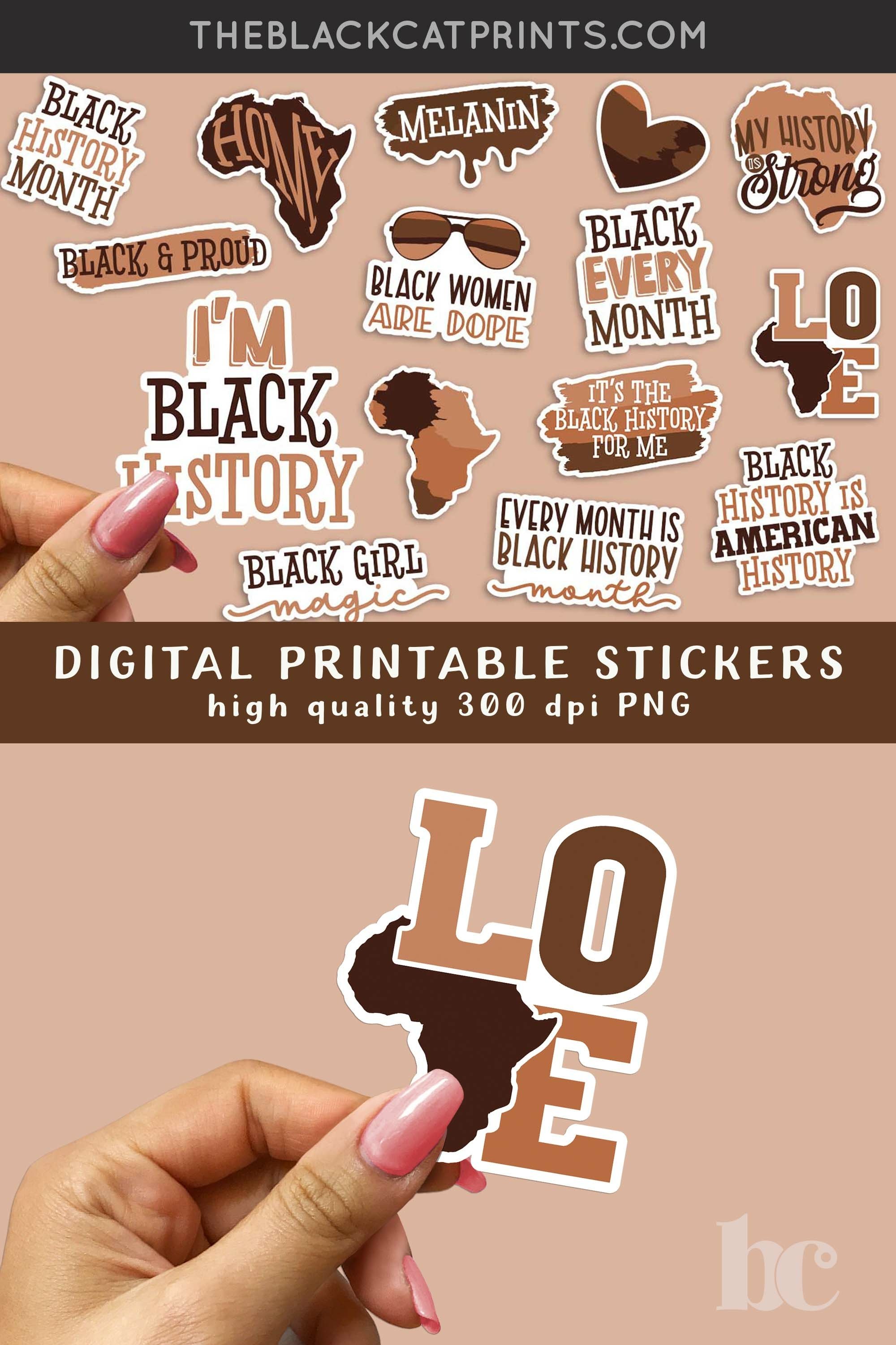 Black History Month Stickers | Black History Stickers PNG