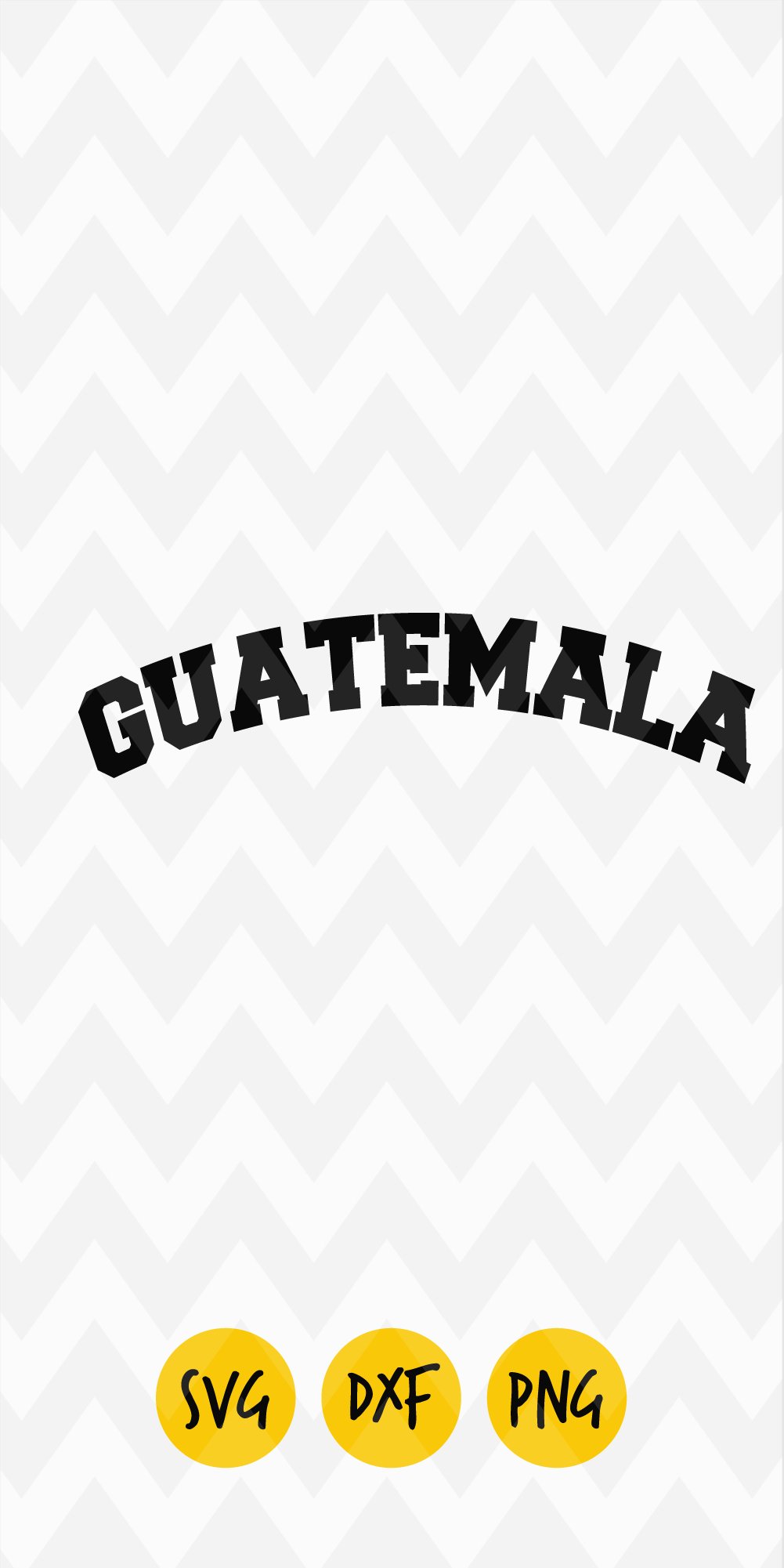 Guatemala trendy wavy letters for Cutting Machines
