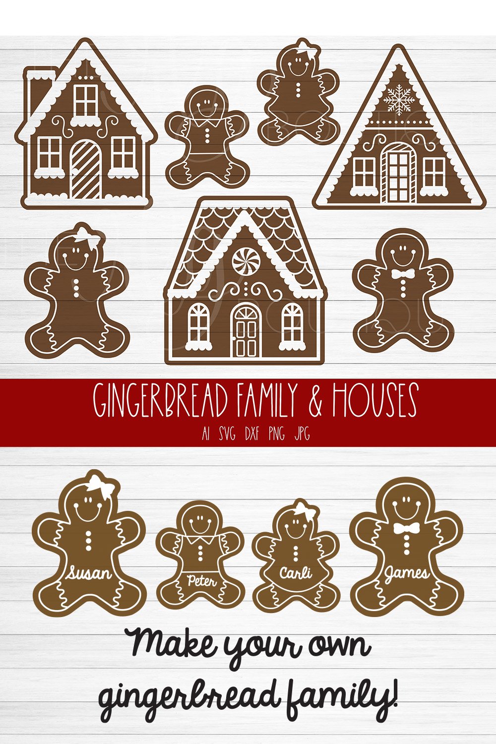 Gingerbread Family & Houses Bundle