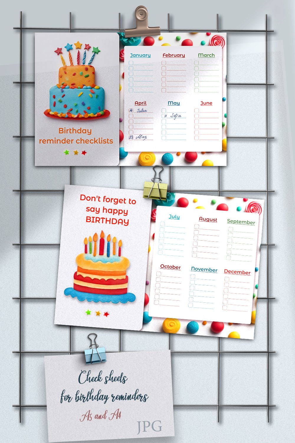 Birthday Planning. Worksheets
