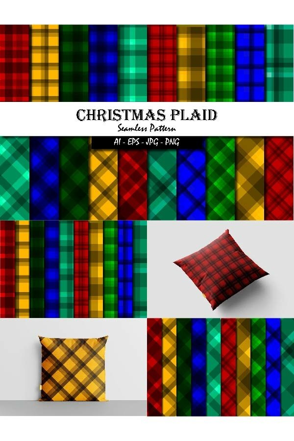 Christmas Plaid Seamless Pattern (1615348)