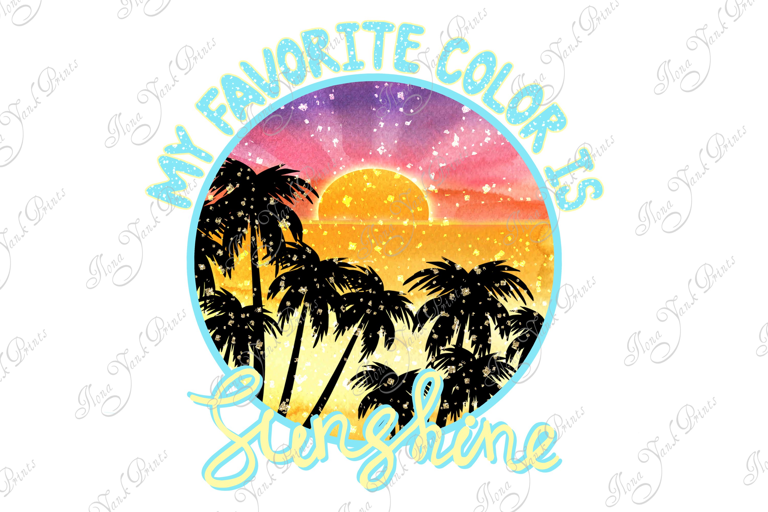 My favorite color is sunshine sublimation, Summer t-shirt