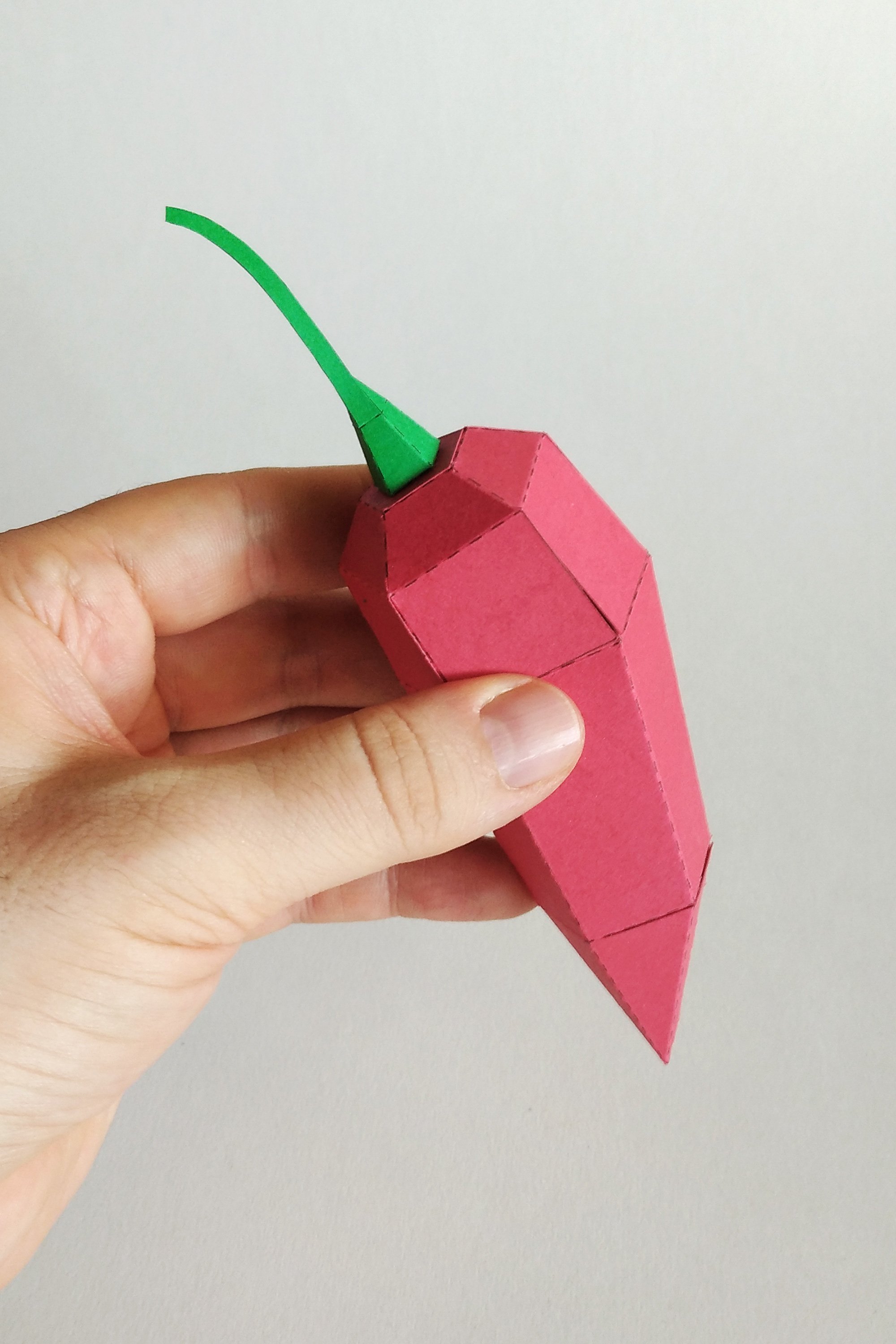 Paper Hot Pepper Template