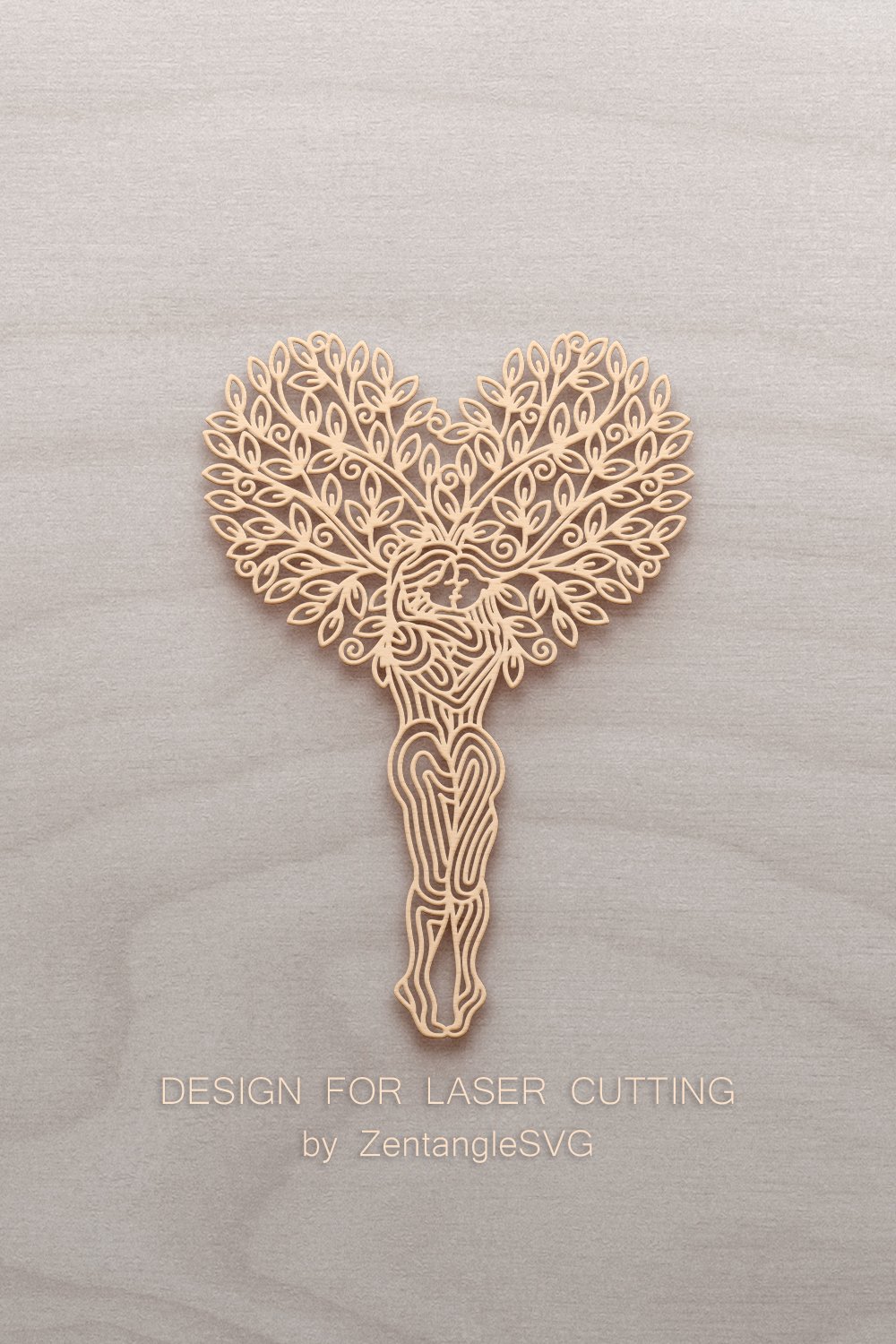 Tree Heart SVG DXF Laser cut files, Love Couple (1830166)