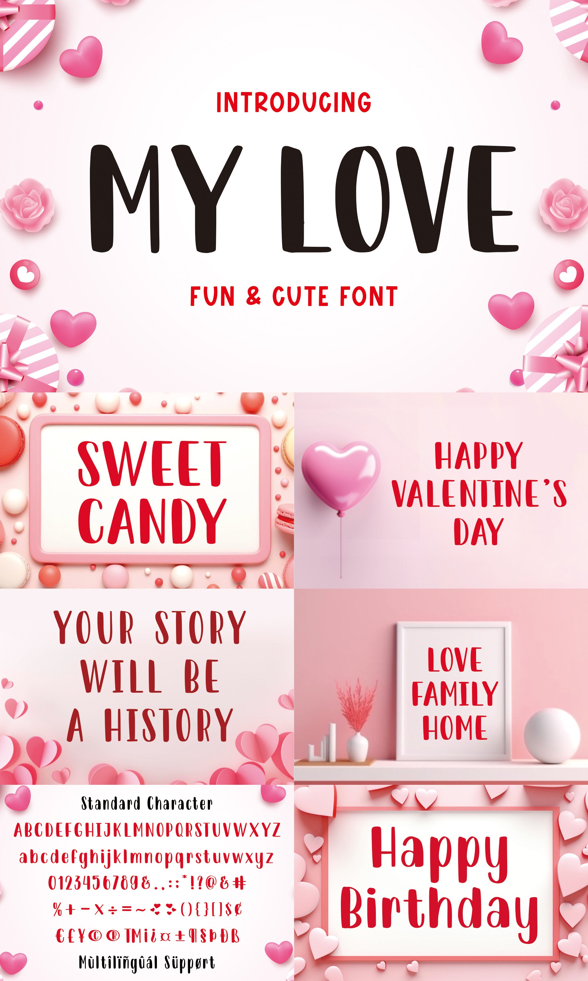 My Love - Valentine Font