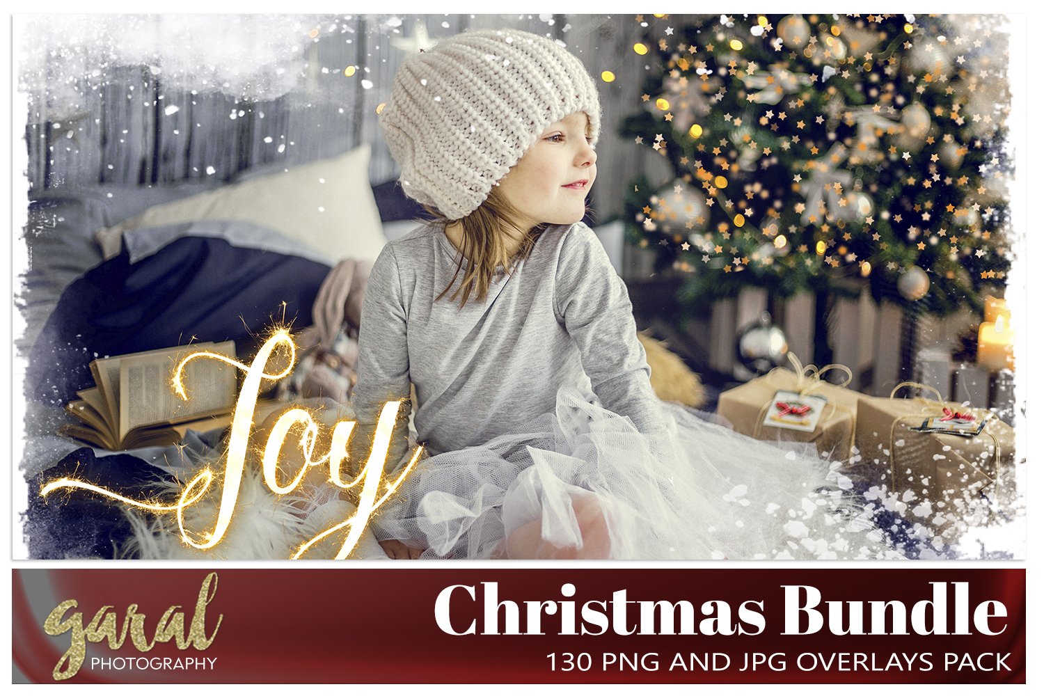 130 CHRISTMAS BUNDLE Overlays, Photoshop Overlays, (913293)