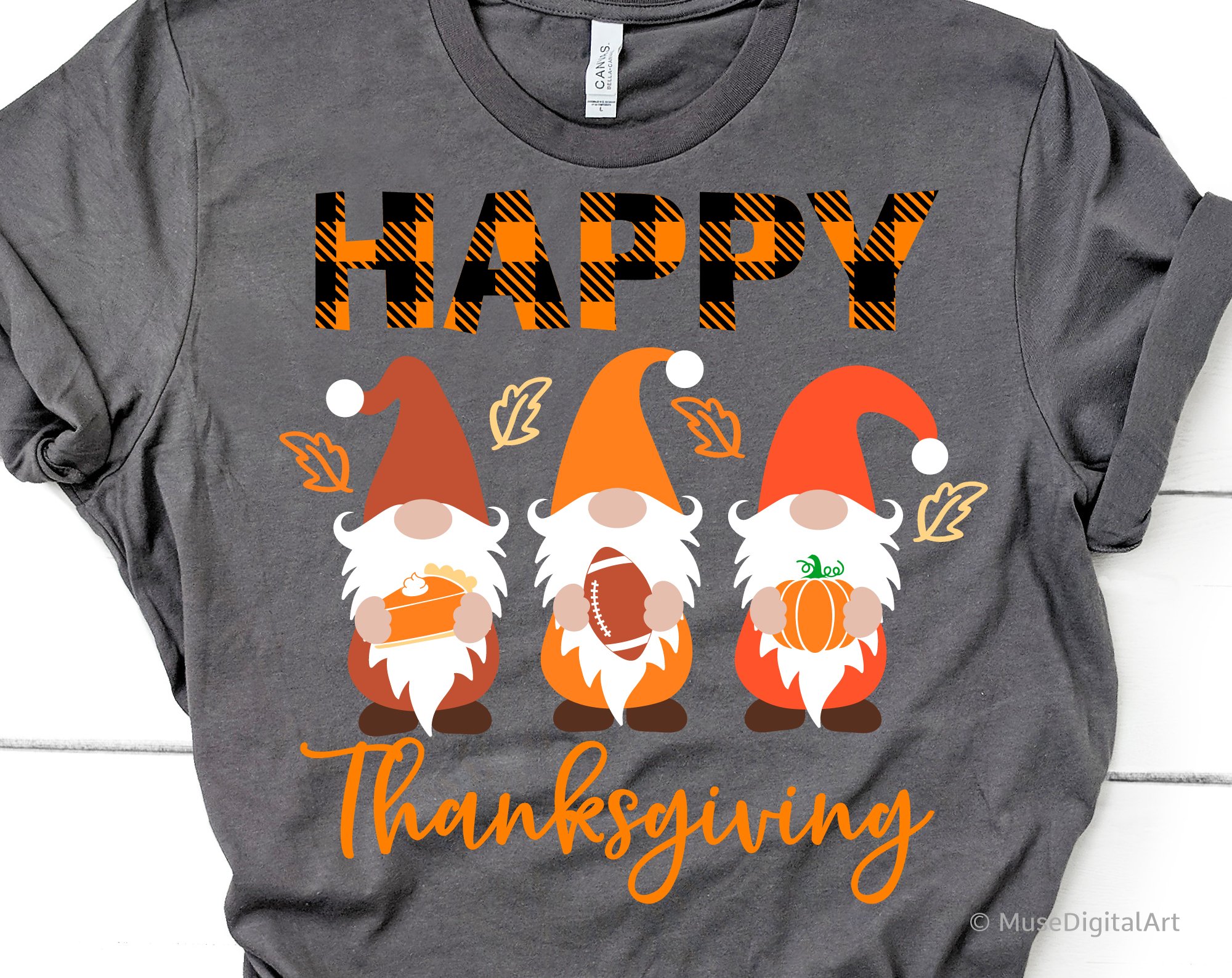 Happy Thanksgiving Svg, Thankful Gnomes Funny Svg, Kids Png