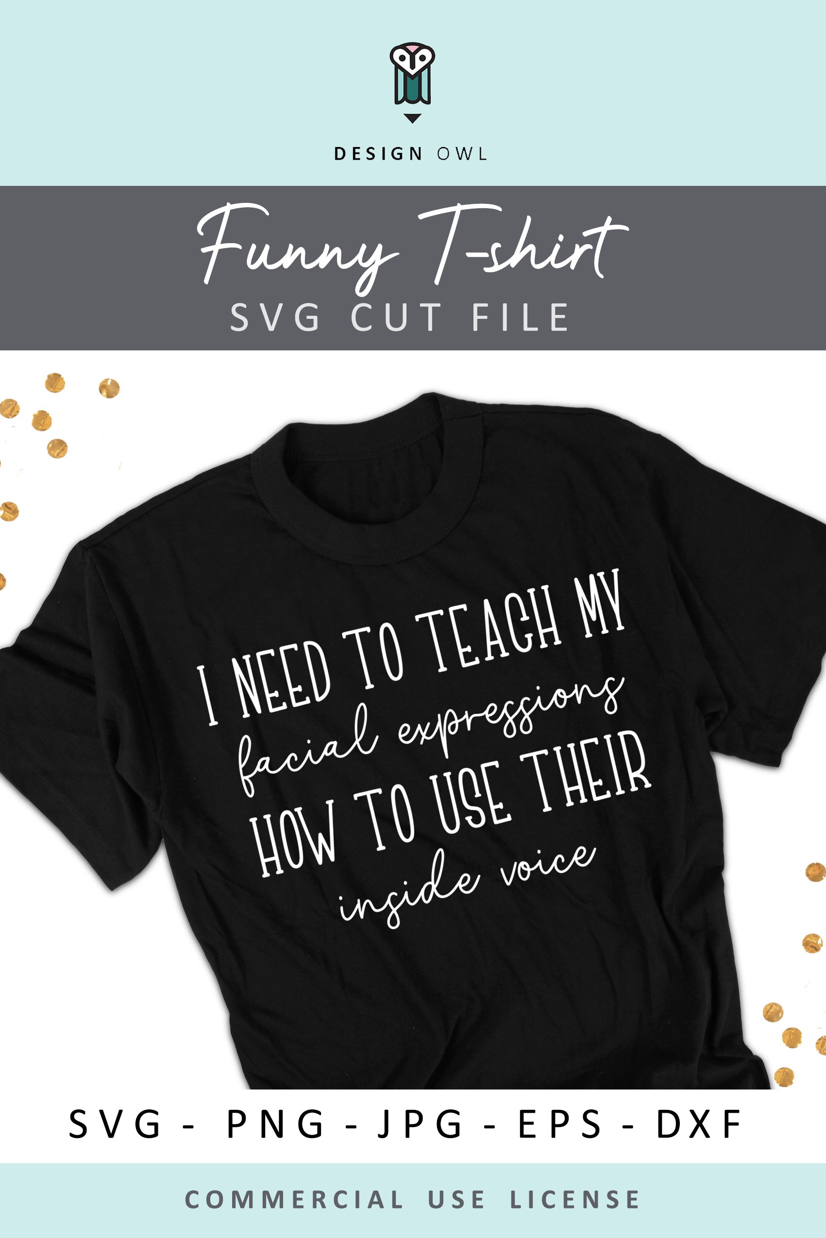 Facial Expressions Inside Voice Funny T Shirt SVG File