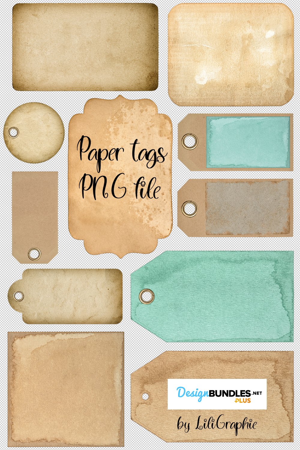 Junk Journal Used paper tags Scrapbooking crafting