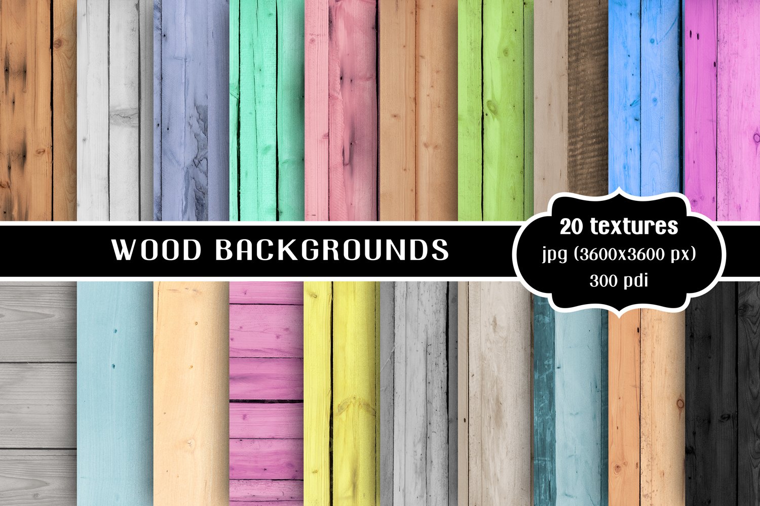 Wood backgrounds set, textures bundle (1312138)