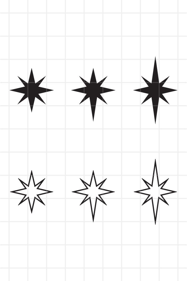 Christmas Star SVG, North Star, Jesus Star cut (972554)