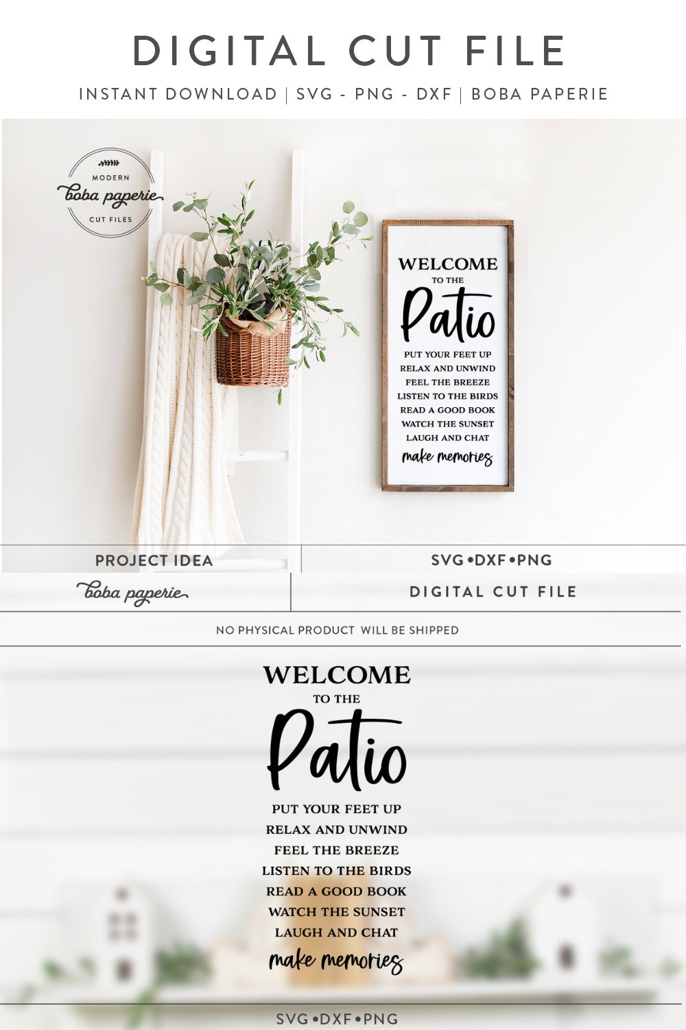 Welcome to the Patio cut file| Patio Rules SVG