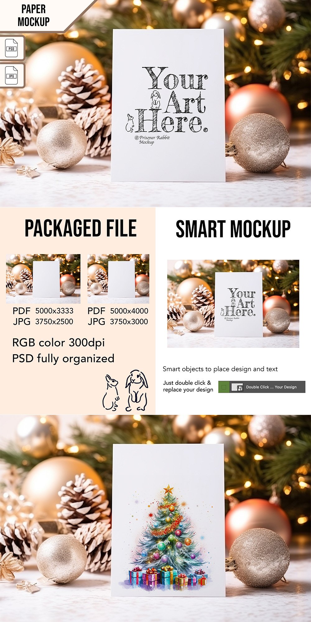 Paper Smart Mockup PSD & JPG Template Graphic (2782706)